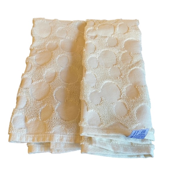 Disney | Bath | Disney Hand Towels 2 Cremeoffwhite 28x6 | Poshmark